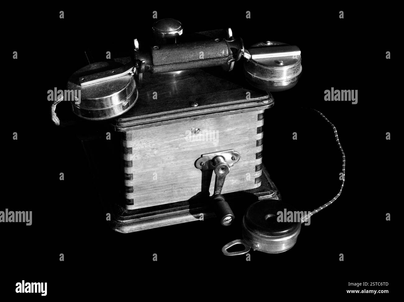 Telephone old black white Black and White Stock Photos & Images - Alamy