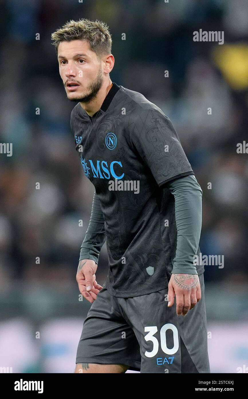 Pasquale Mazzocchi of SSC Napoli looks on during the Serie A Enilive ...