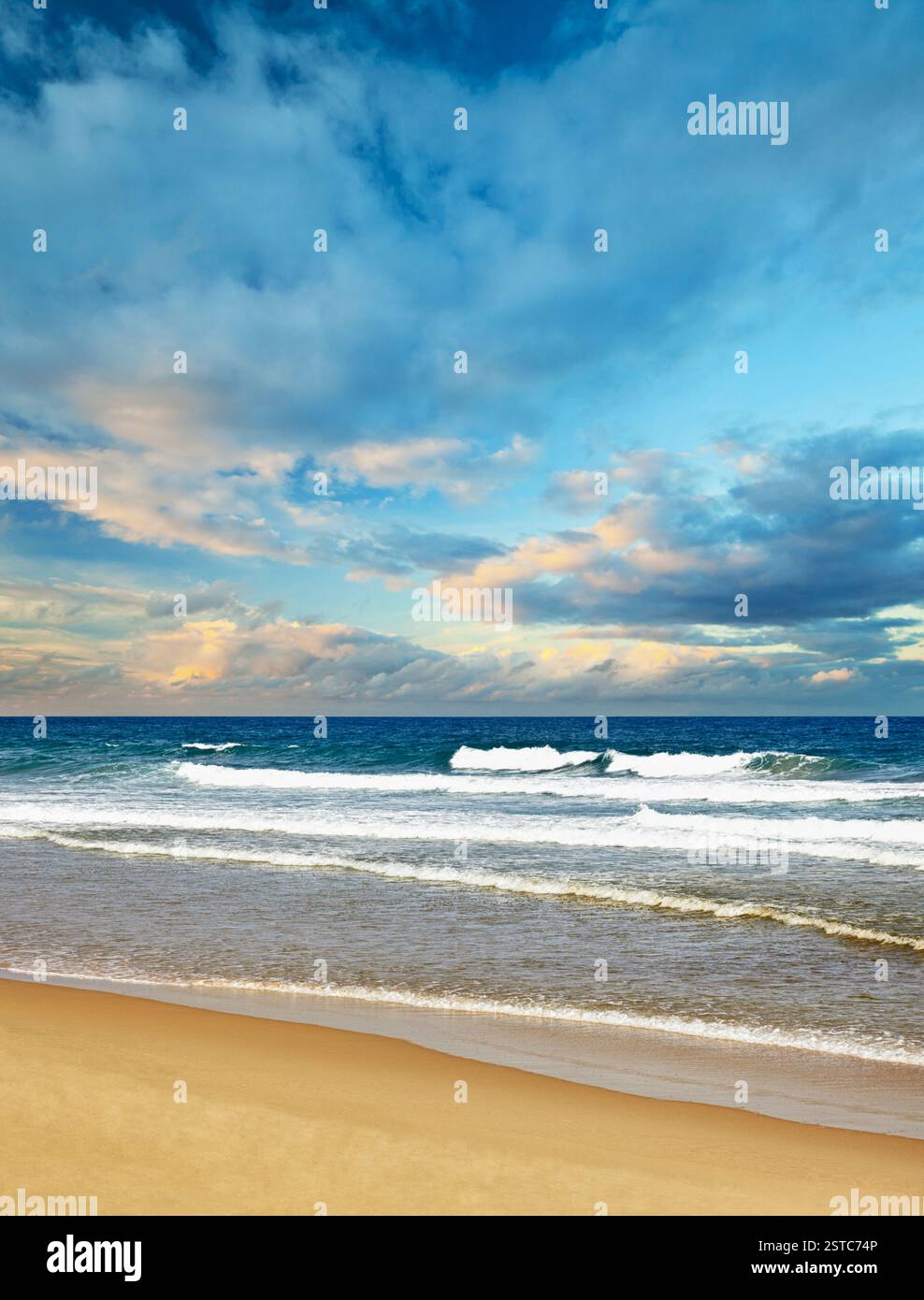 Surf on a tropical beach - without people landscape Stock Photo - Alamy
