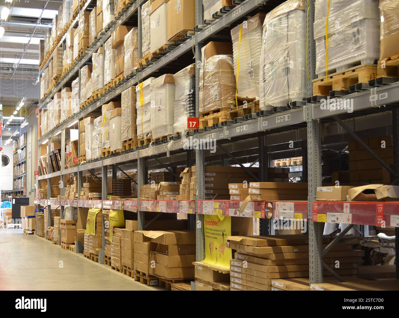 Inside a warehouse Stock Photo - Alamy