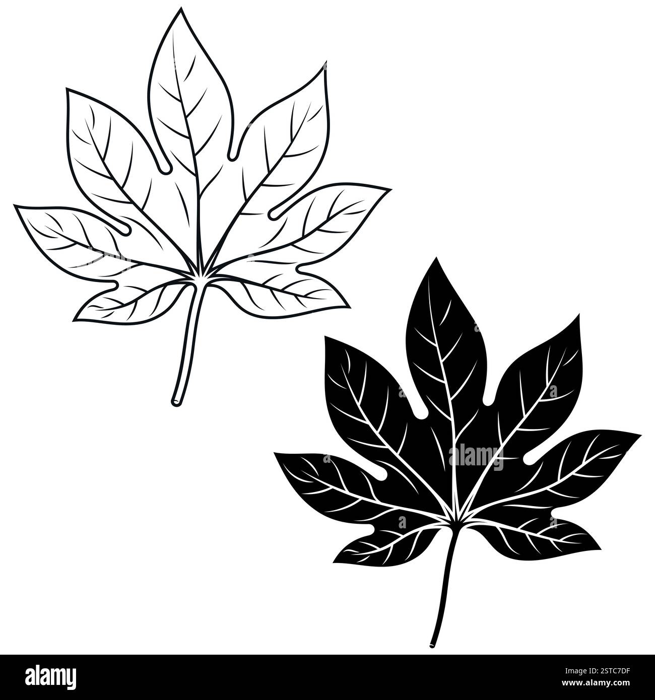 Five pointed flower Stock Vector Images - Alamy