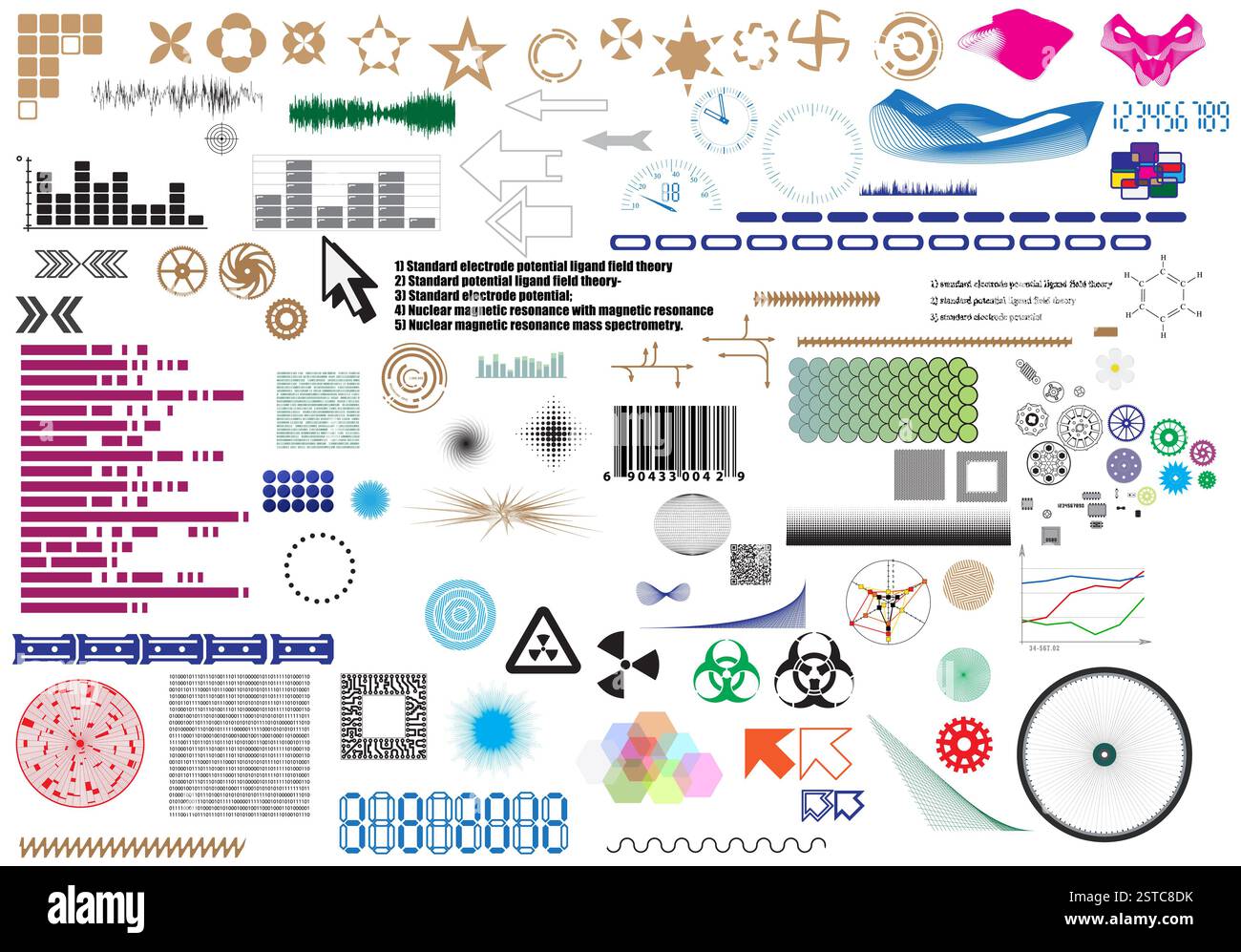 Set circles design Cut Out Stock Images & Pictures - Alamy