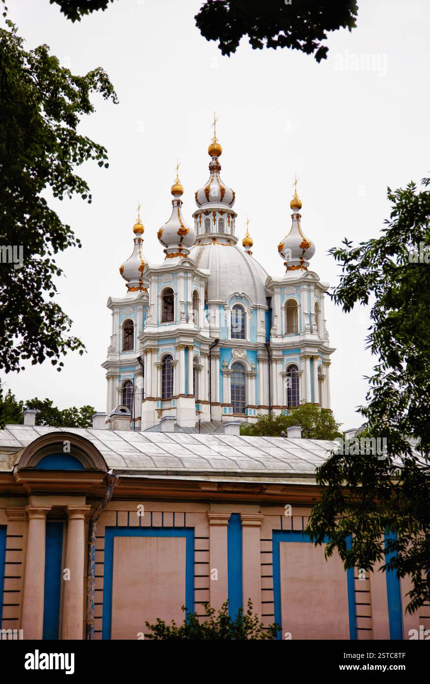 Monastery. Russia, St. Petersburg, Smolny Stock Photo - Alamy
