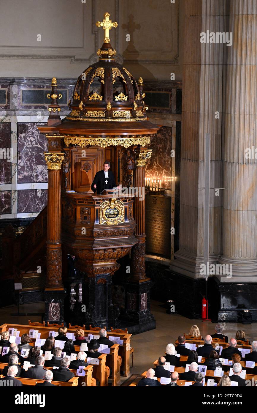 Berlin, Germany. 18th Feb, 2025. Wolfgang Huber, former Chairman of the ...