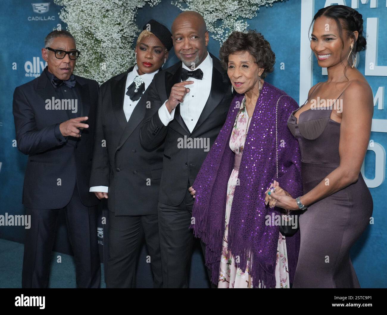 Los Angeles, USA. 17th Feb, 2025. (L-R) Giancarlo Esposito, Aunjanue ...