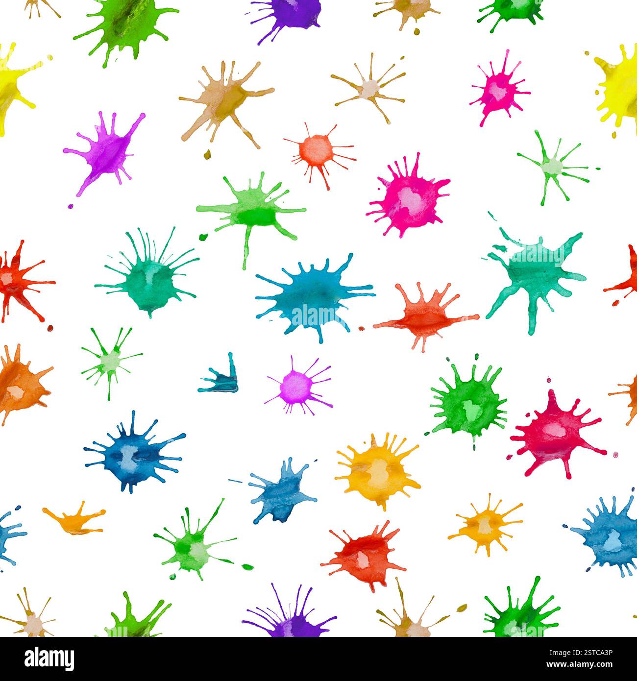 Color blots on a white - seamless texture Stock Photo - Alamy