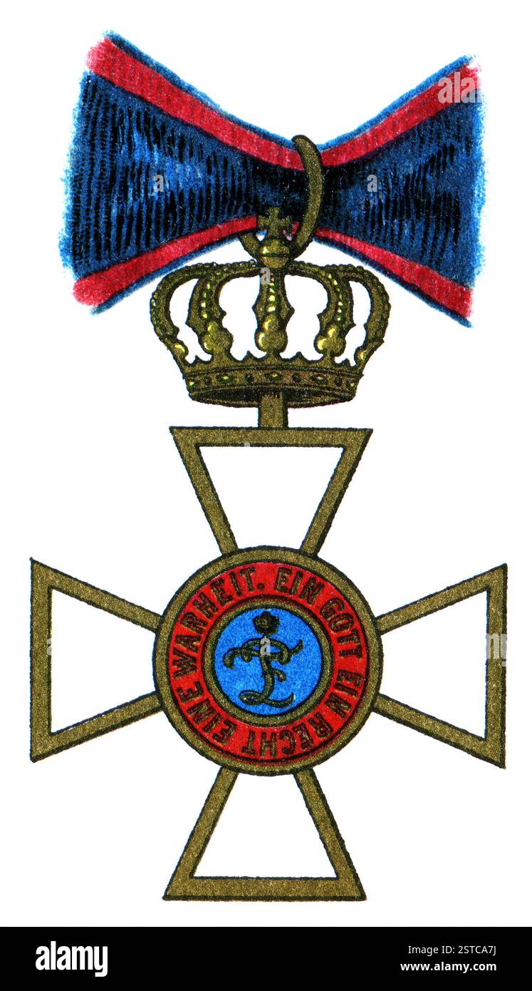 The House and Merit Order of Duke Peter Frederick Louis Stock Photo - Alamy