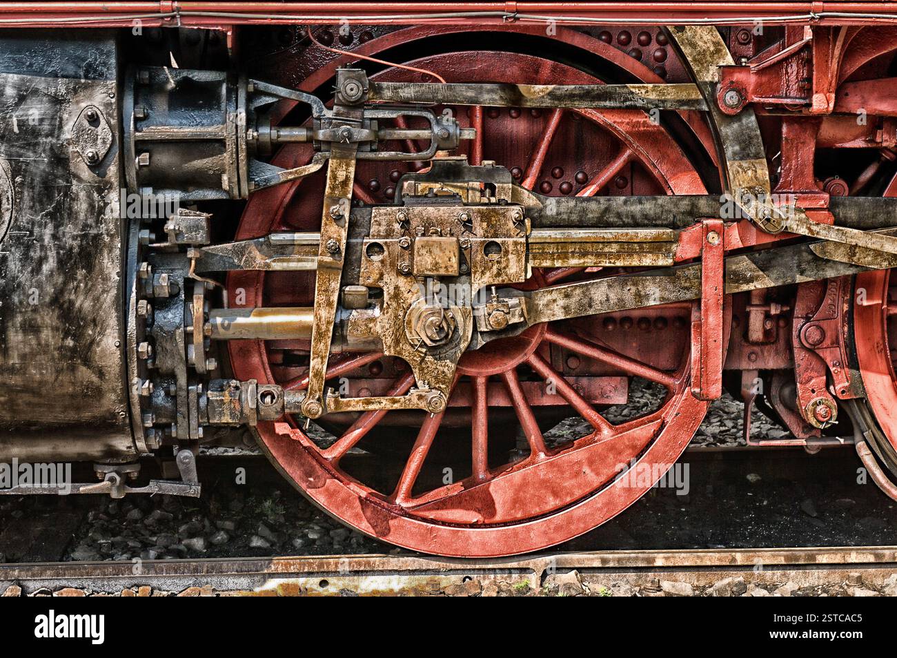 Steam locomotive wheels hdri hi-res stock photography and images - Alamy