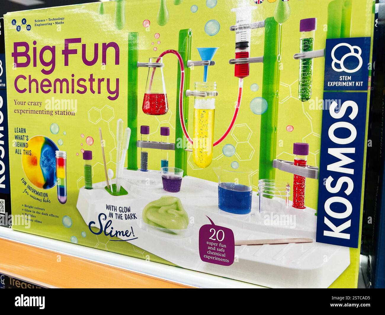 Lviv, Ukraine - February 16, 2025: STEM chemistry set featuring ...