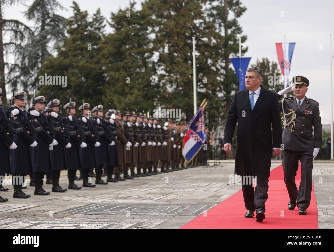 Zagreb, Hrvatska. 18th Feb, 2025. The ceremonial inauguration of the ...
