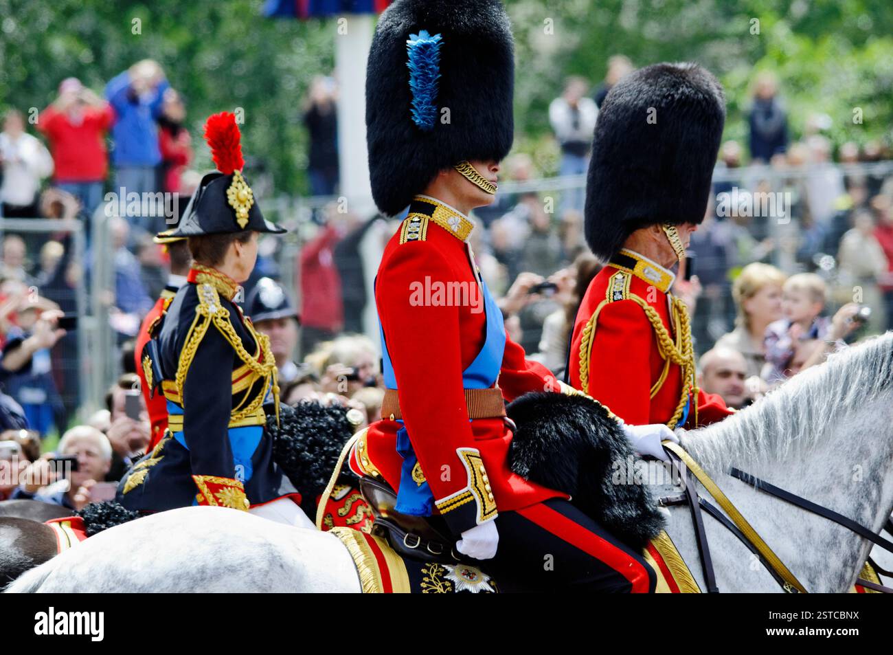 LONDON, UK - June 16: Prince William, the Duke of Kent and Princess Ann ...