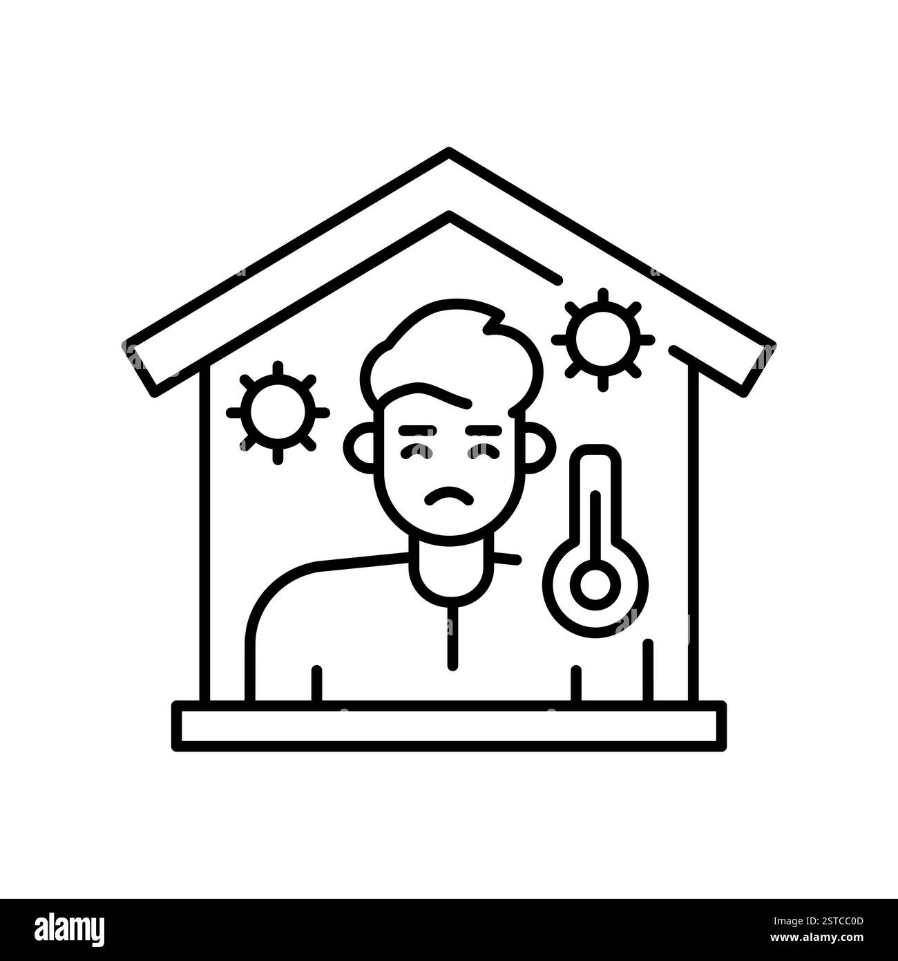 Infection prevention measures vector vectors Black and White Stock ...