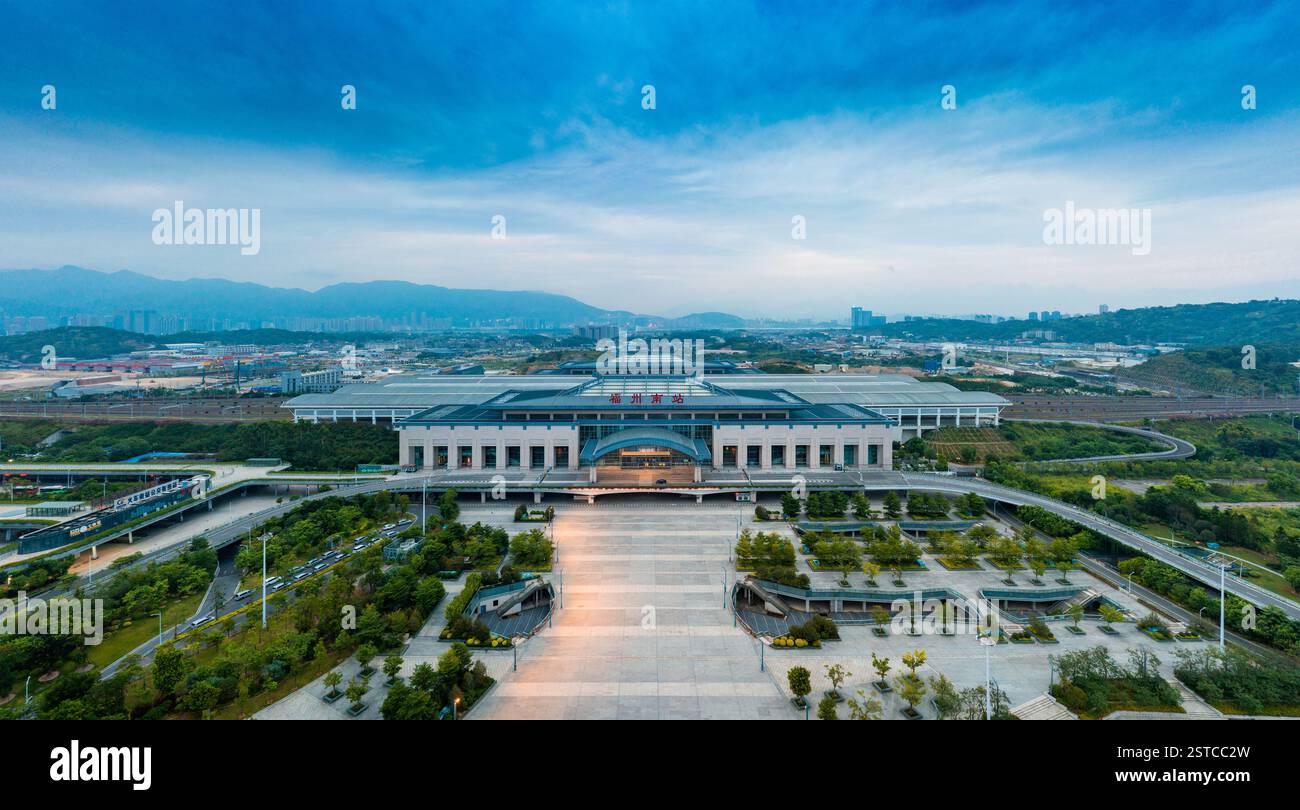 Fuzhou South Station, Fuzhou City, Fujian Province, China Stock Photo ...