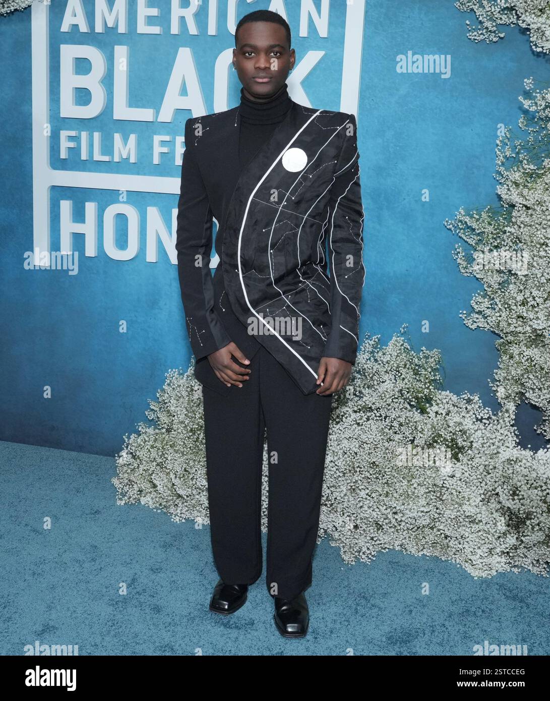 Los Angeles, USA. 17th Feb, 2025. Ethan Herisse arrives at the 7th ...