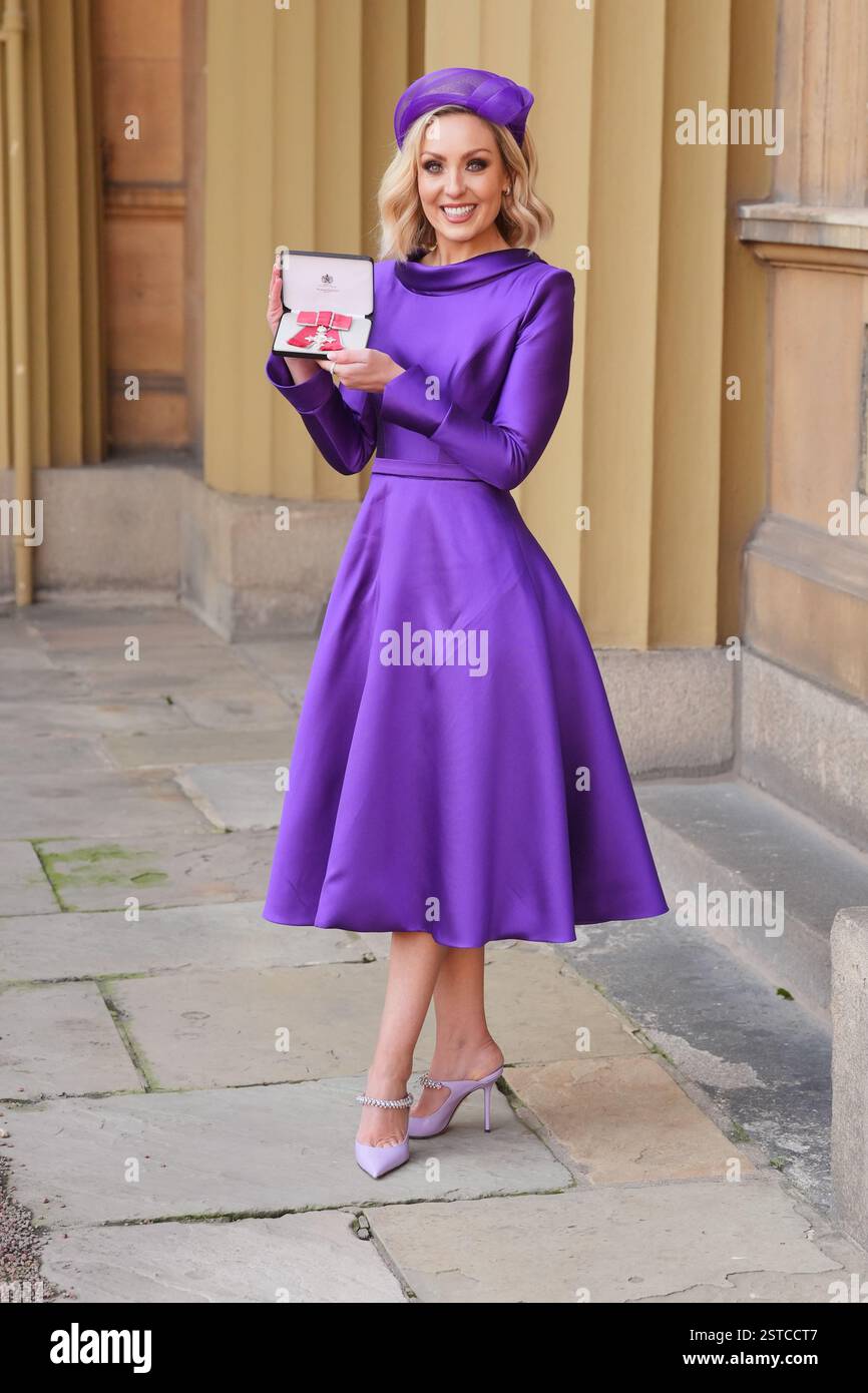 Amy Dowden after being made an MBE (Member of the Order of the British ...