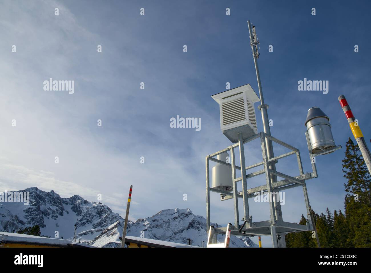 Alpine weather station for meteorological forecasting Stock Photo - Alamy