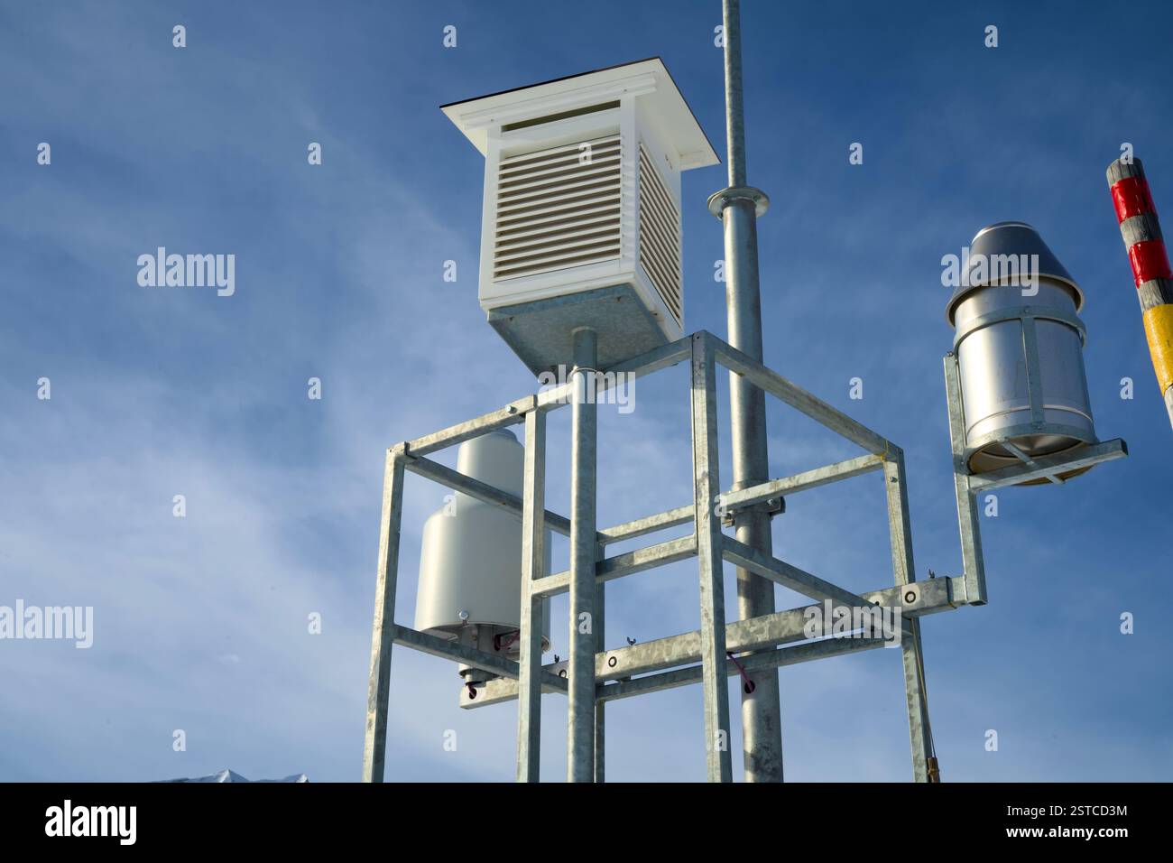 Alpine weather station for meteorological forecasting Stock Photo - Alamy