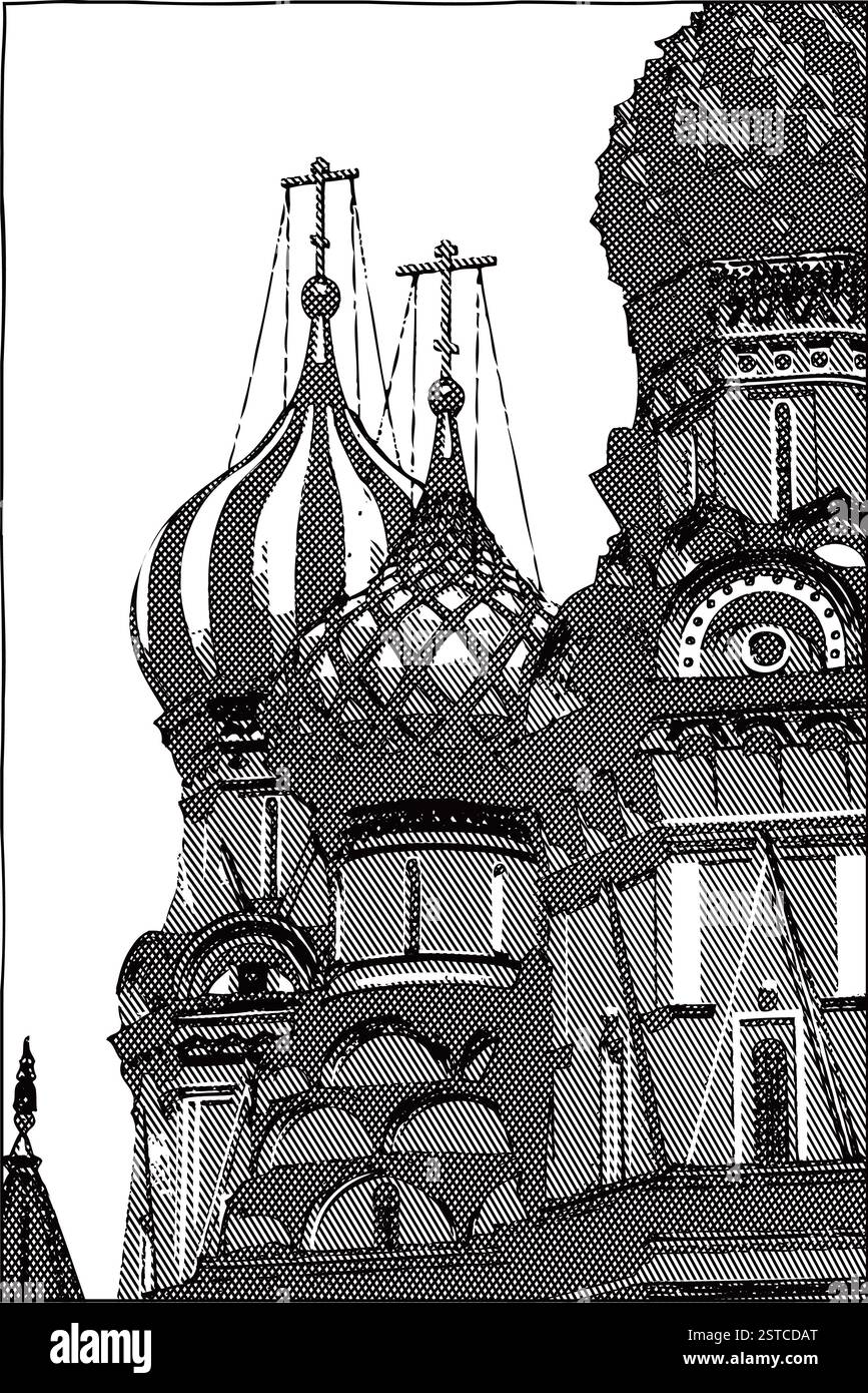Domes of the Pokrovsky Cathedral, Moscow, Russia Stock Photo - Alamy