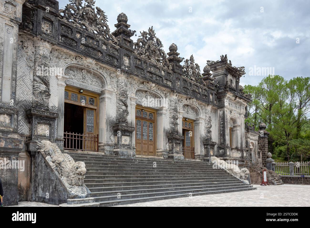 Stone tomb traditional architecture structure building at the Mausoleum ...