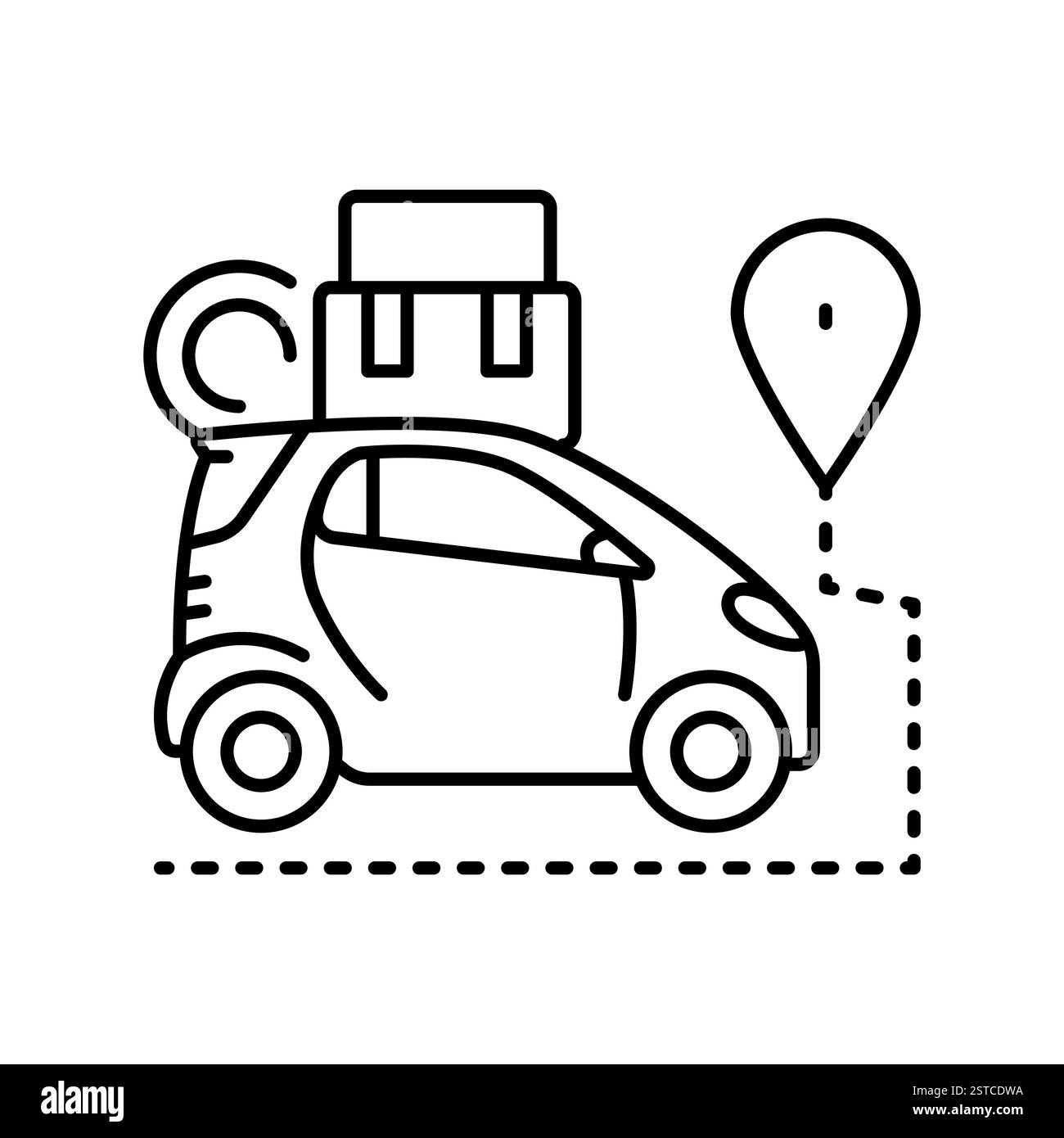 Internal migration line icon. Vector isolated element. Editable stroke ...