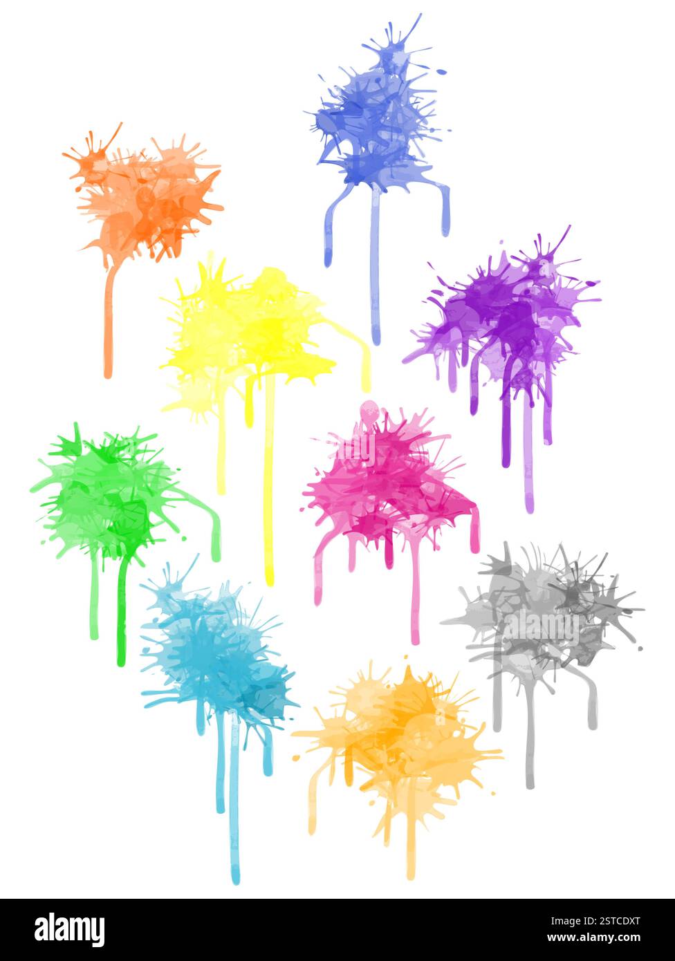 Splatter colors hi-res stock photography and images - Alamy