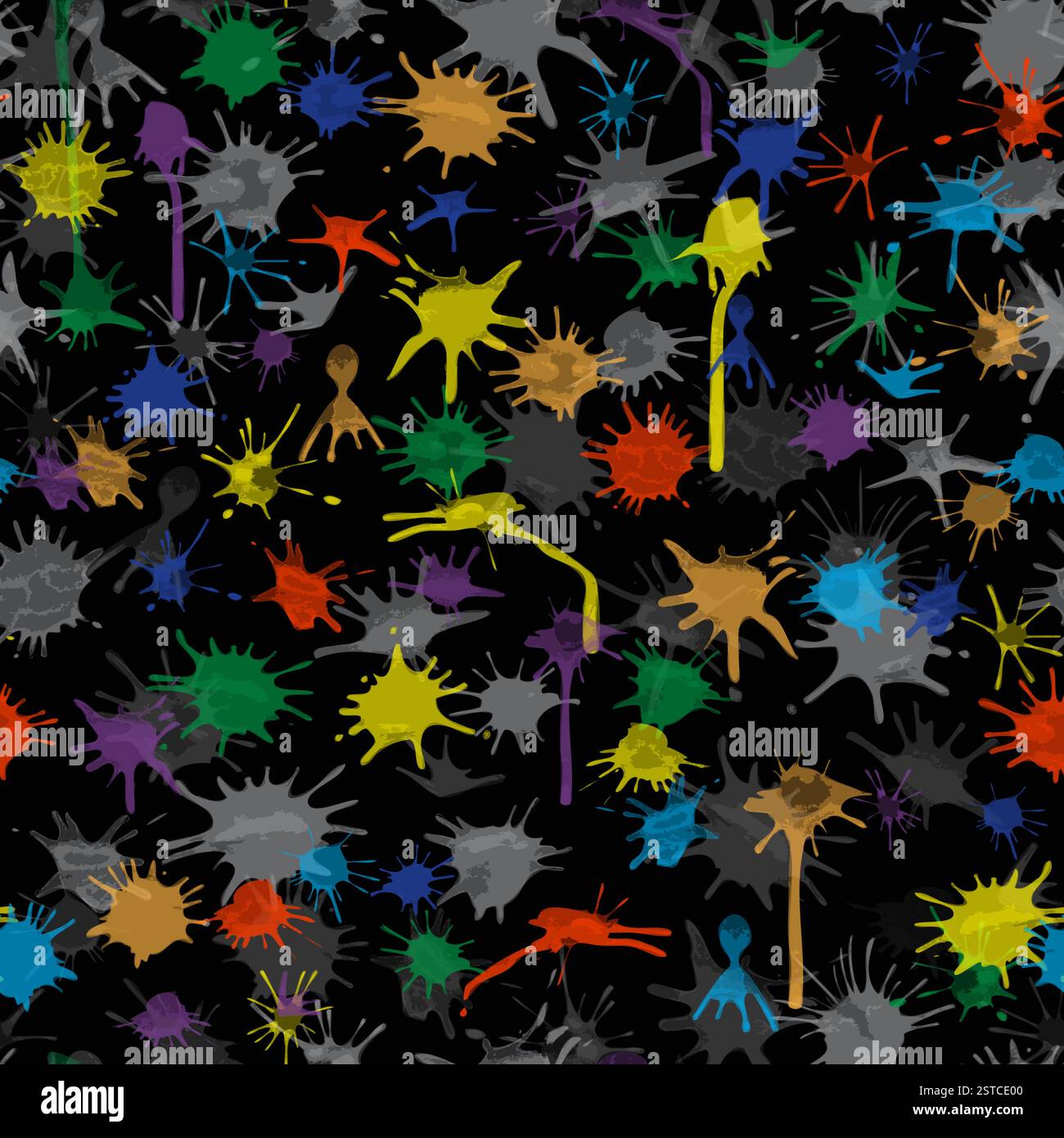 Texture - color blotches on a black background Stock Photo - Alamy