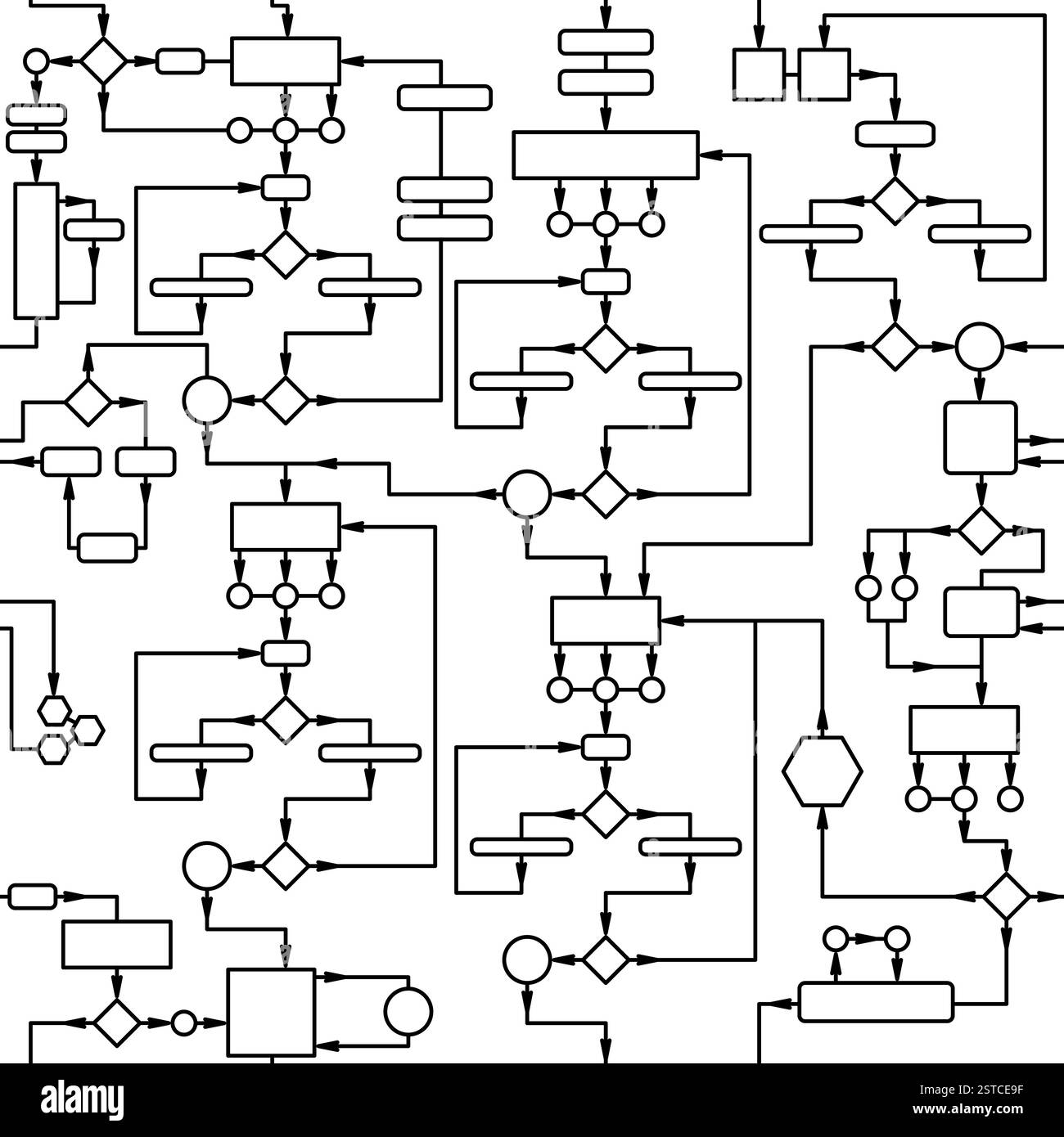 Business process map Cut Out Stock Images & Pictures - Alamy