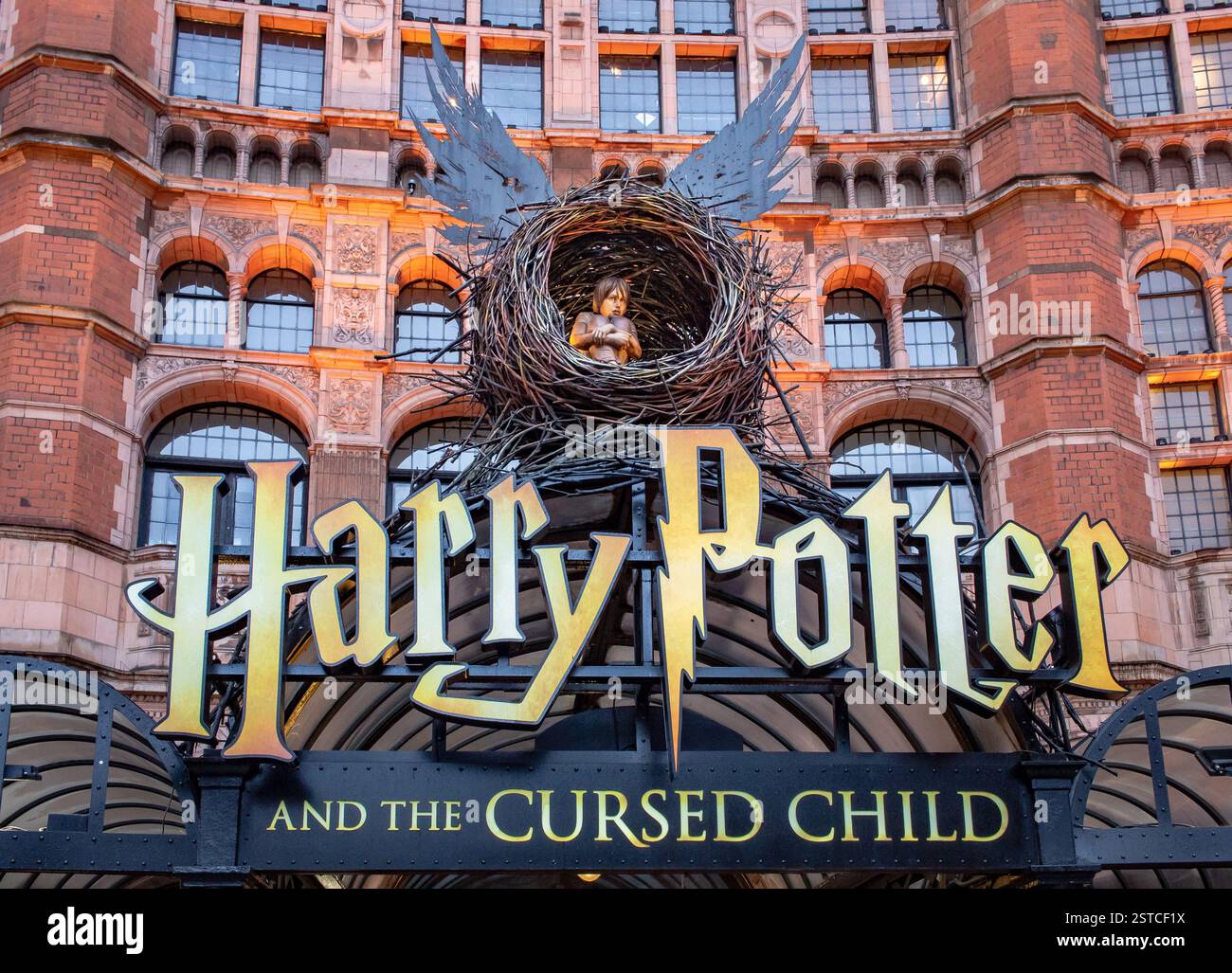Harry Potter and The Cursed Child Theater Performance sign. Photo taken ...