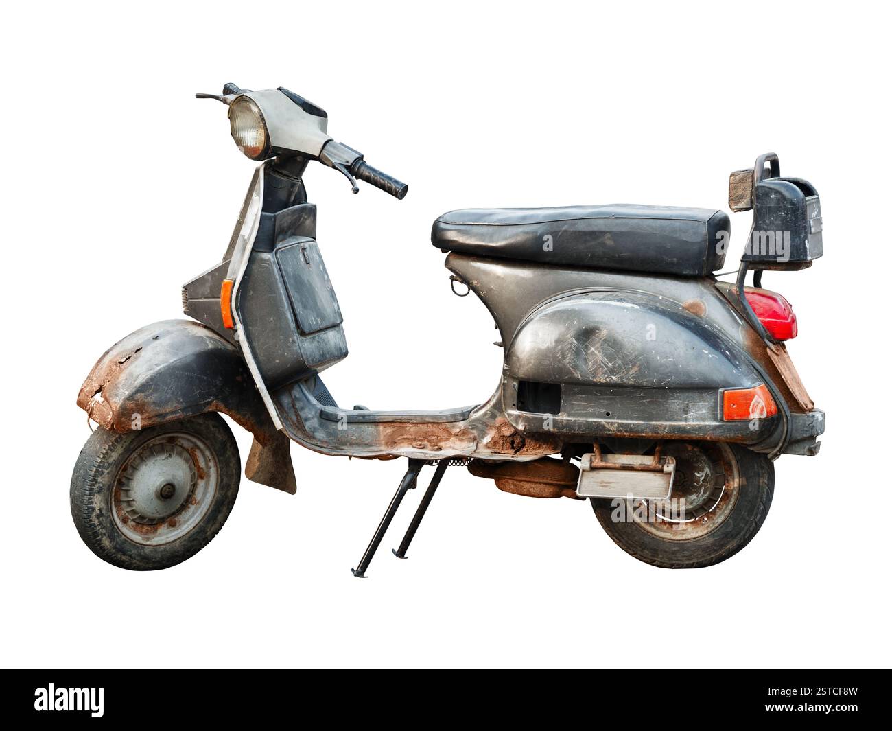 Old bike on street Cut Out Stock Images & Pictures - Alamy