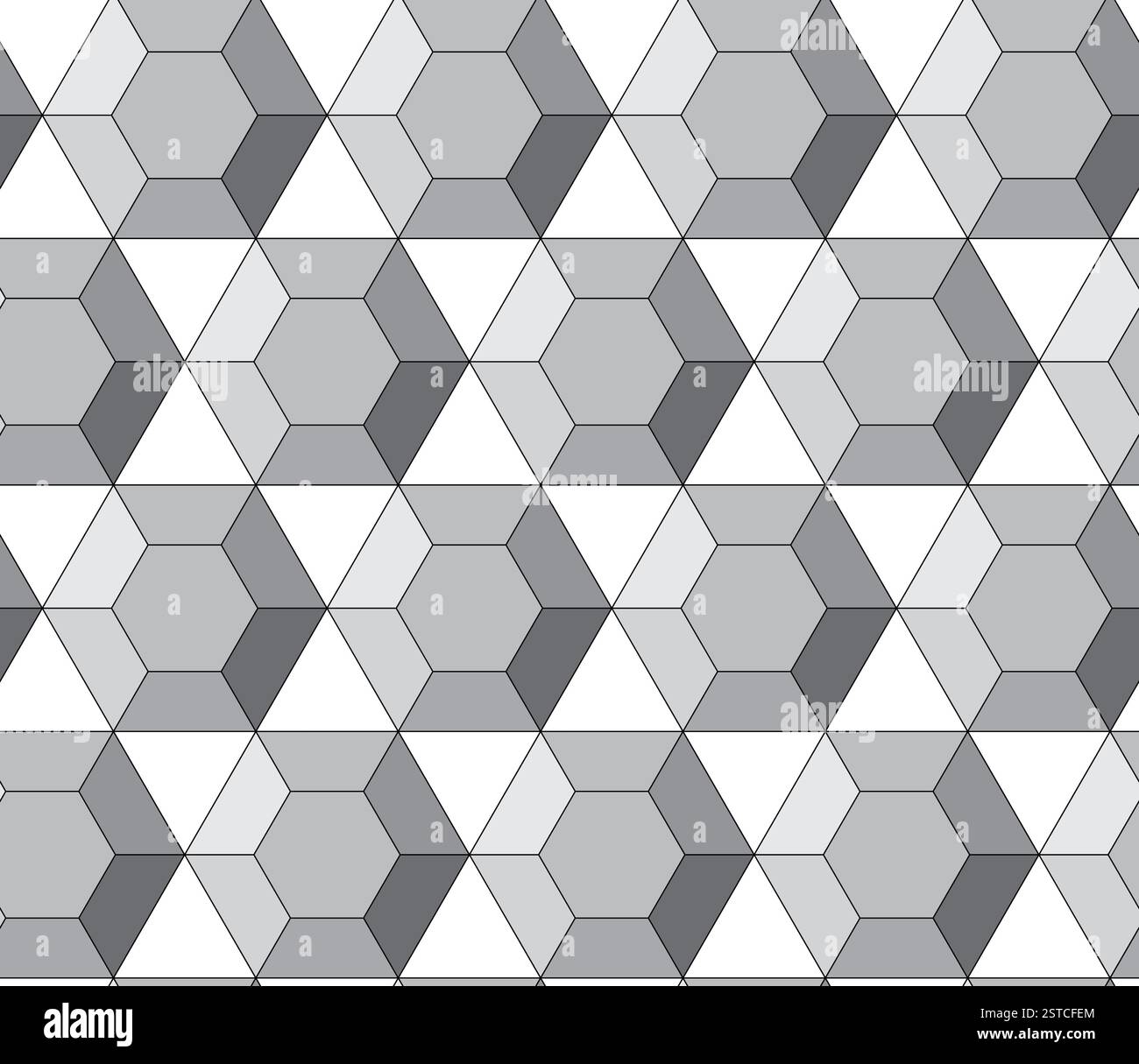 Simple geometric pattern - hexagonal diamonds Stock Photo - Alamy