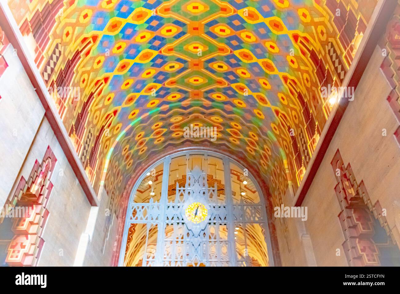 Detroit Michigan Guardian building interior design Stock Photo - Alamy