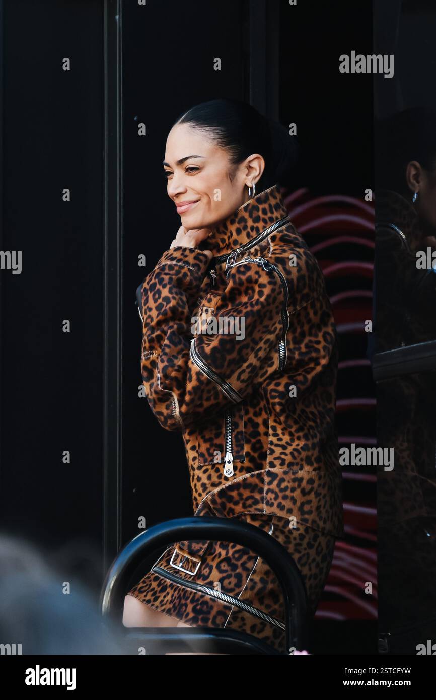 Milan, Italy. 15th Feb, 2025. Sanremo, Celebrity sightings during ...