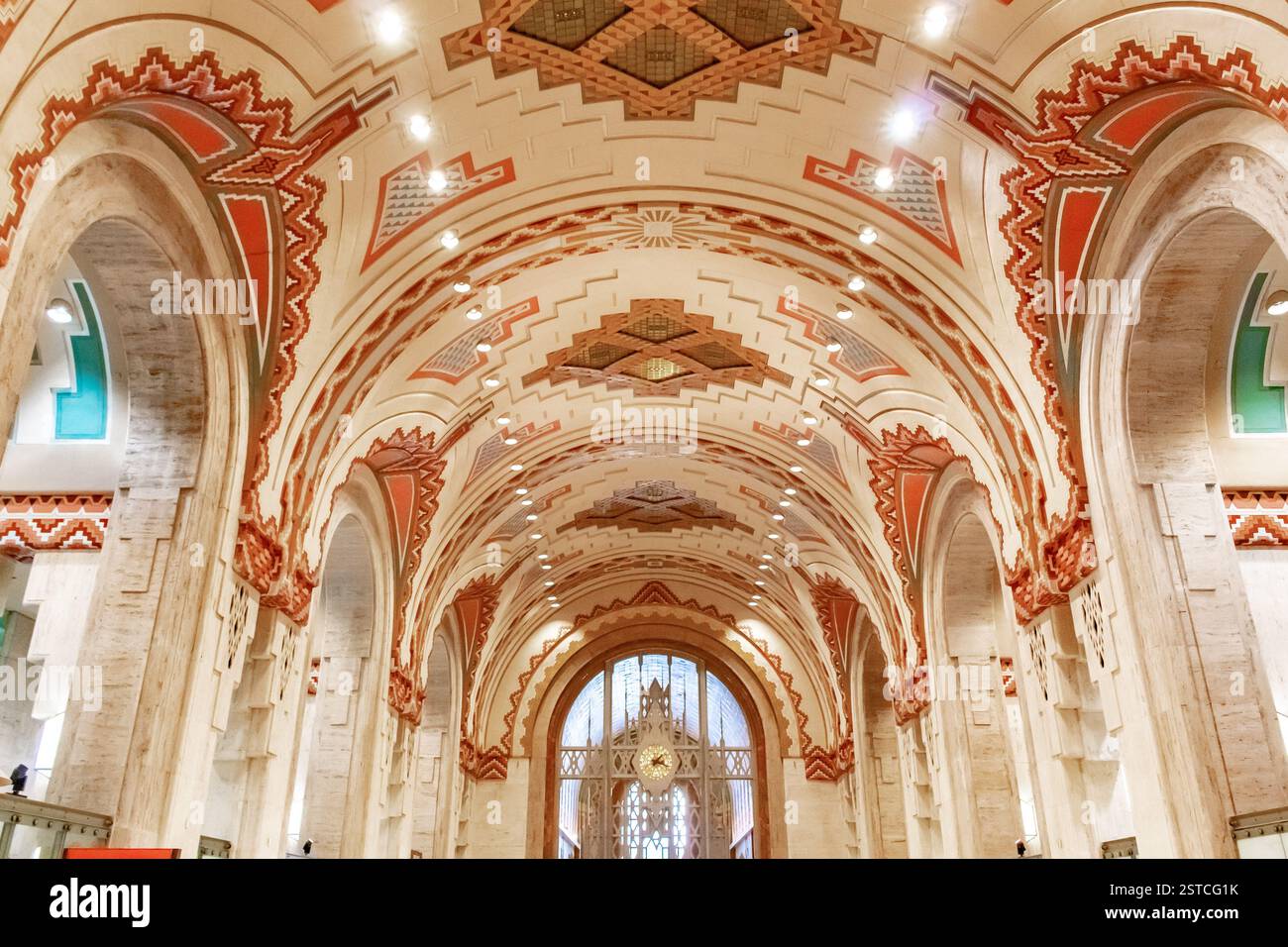 Detroit Michigan Guardian building interior design Stock Photo - Alamy