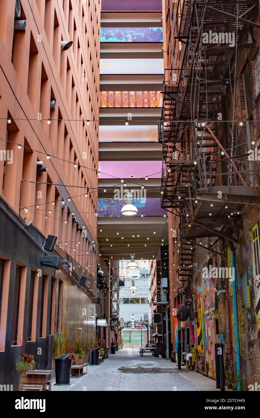 The Belt alley walkway located in Detroit Michigan Stock Photo - Alamy