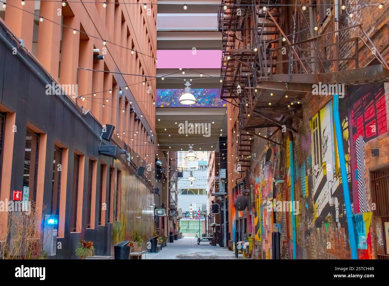 The Belt alley walkway located in Detroit Michigan Stock Photo - Alamy
