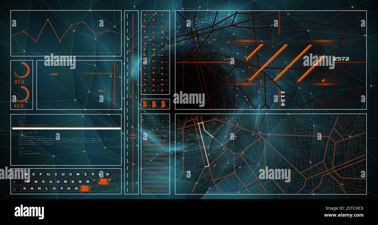 Futuristic user interface diagrams hi-res stock photography and images ...
