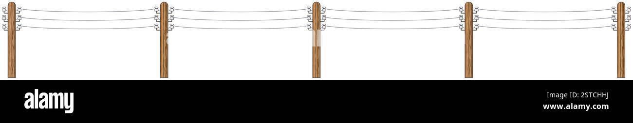 Electrical power poles Cut Out Stock Images & Pictures - Alamy