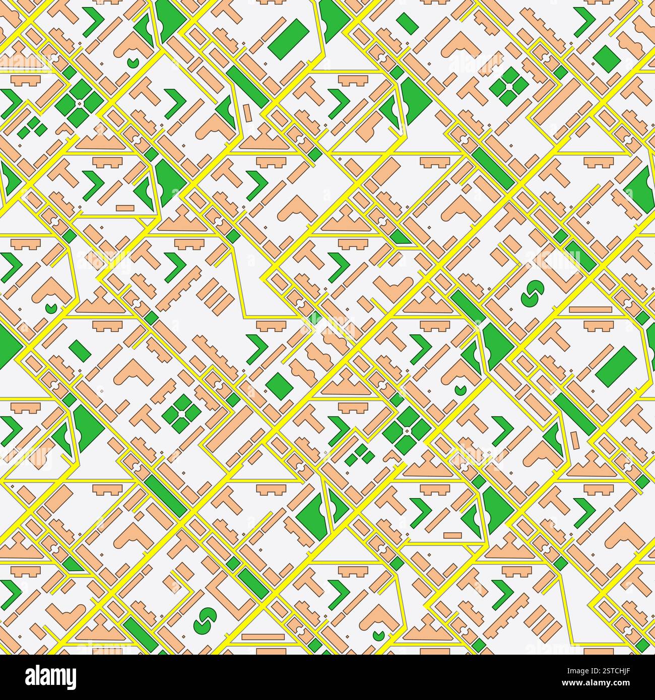 Abstract map of city - seamless background Stock Photo - Alamy