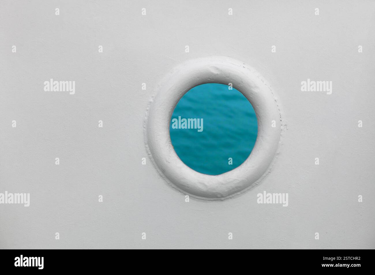 Ship porthole on white wall Stock Photo - Alamy