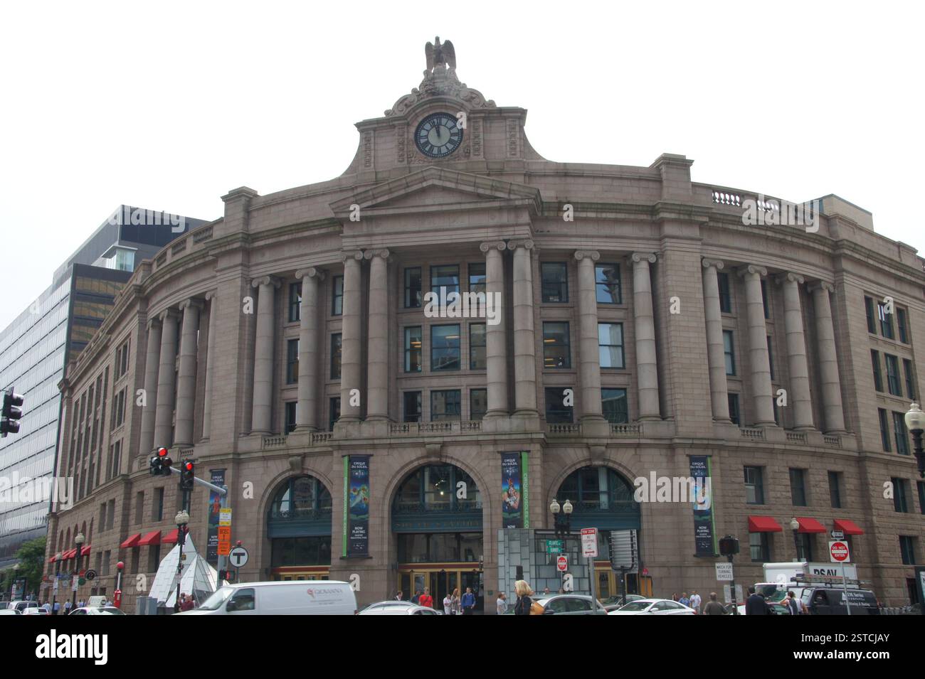 Boston South Station, a magnificent Beaux-Arts style transportation hub ...