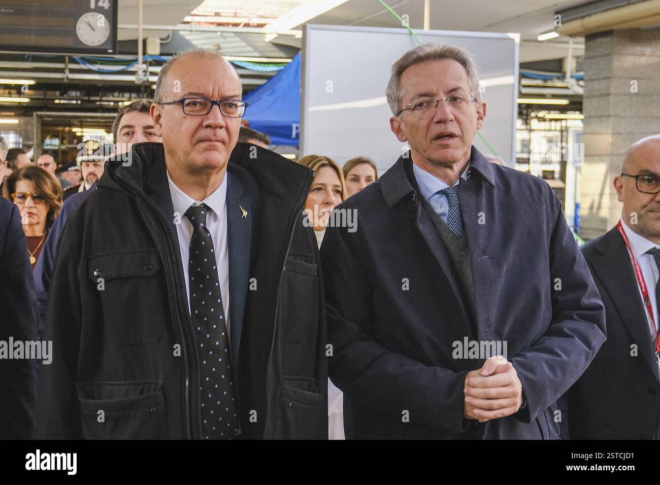 Napoli, Italy. 18th Feb, 2025. Education Minister Giuseppe Valditara ...