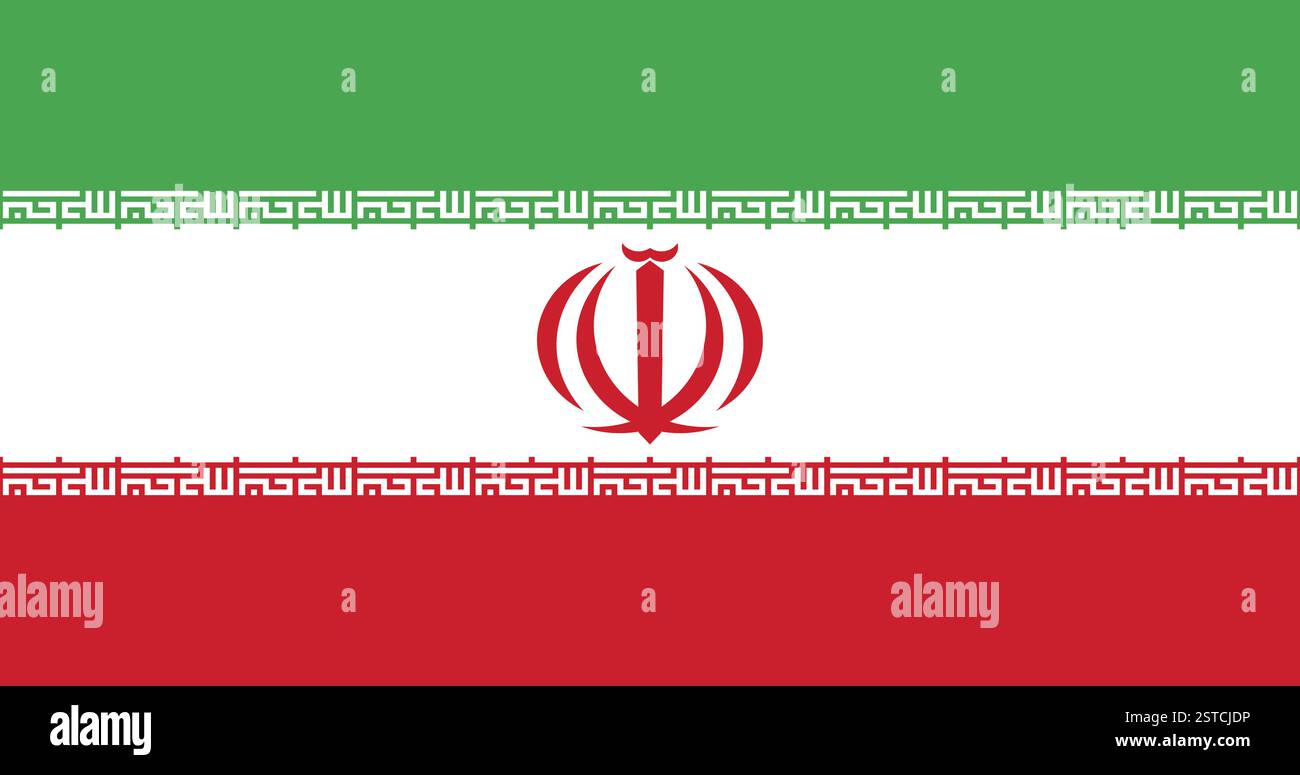 Illustration of national flag of Iran Stock Vector Image & Art - Alamy