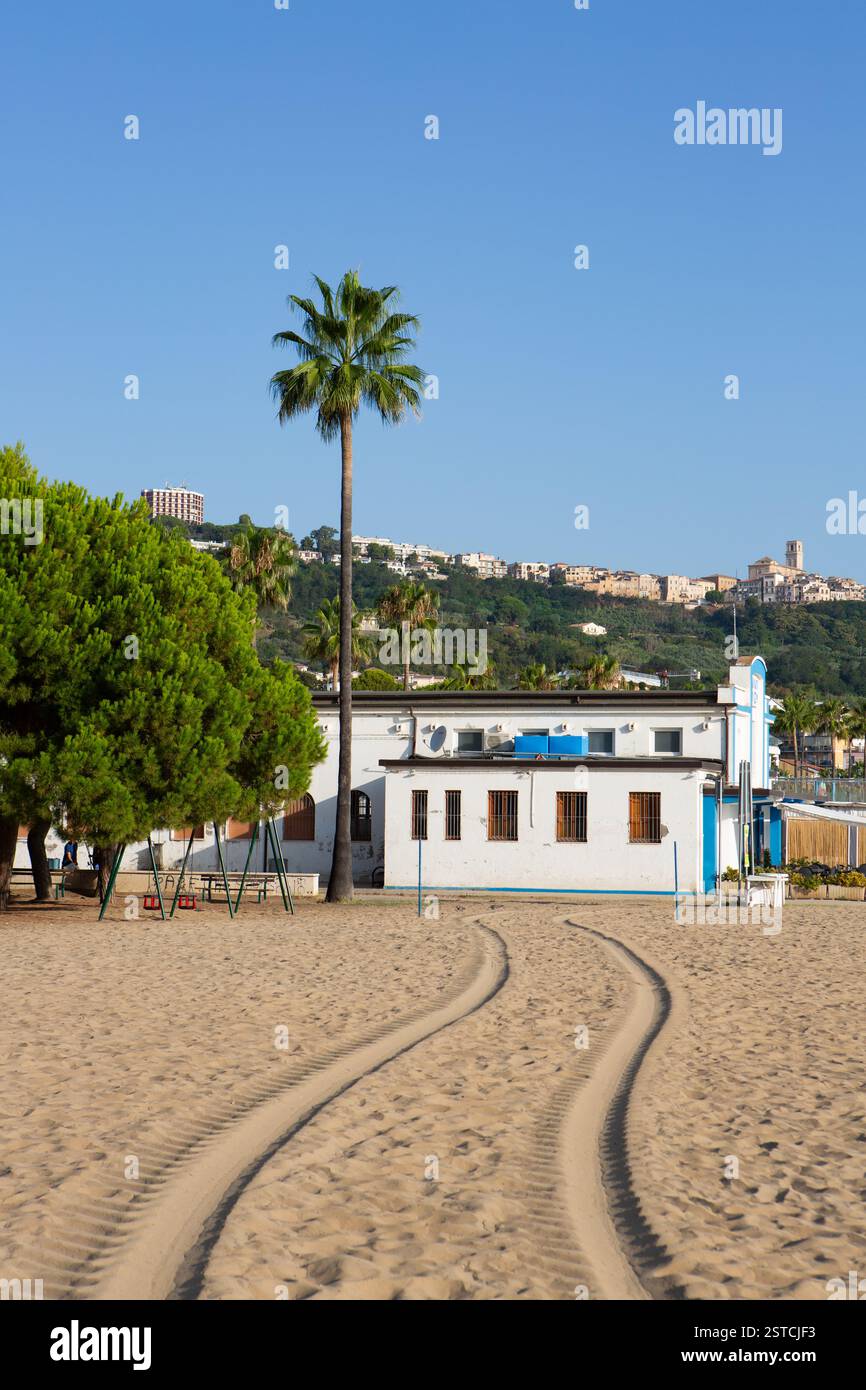 Pittoresque building of the Vasto Nautical Club, Italy, with stunning ...