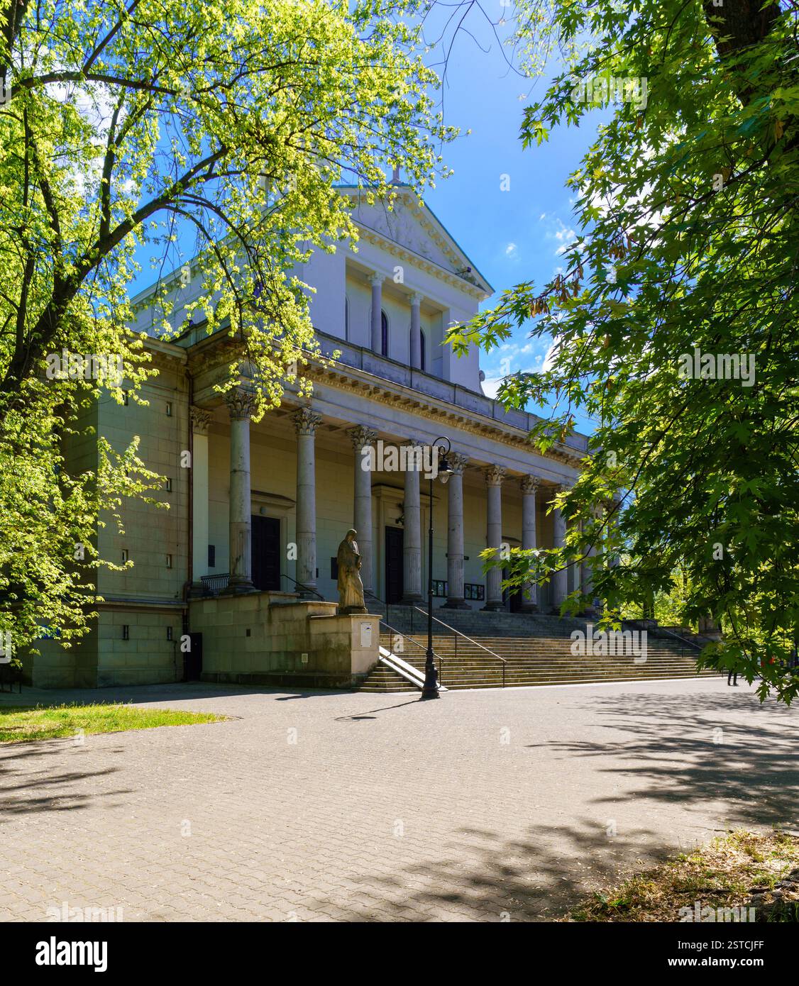 Basilica of the Sacred Heart of Jesus in Warsaw (Praga Północ) on a ...