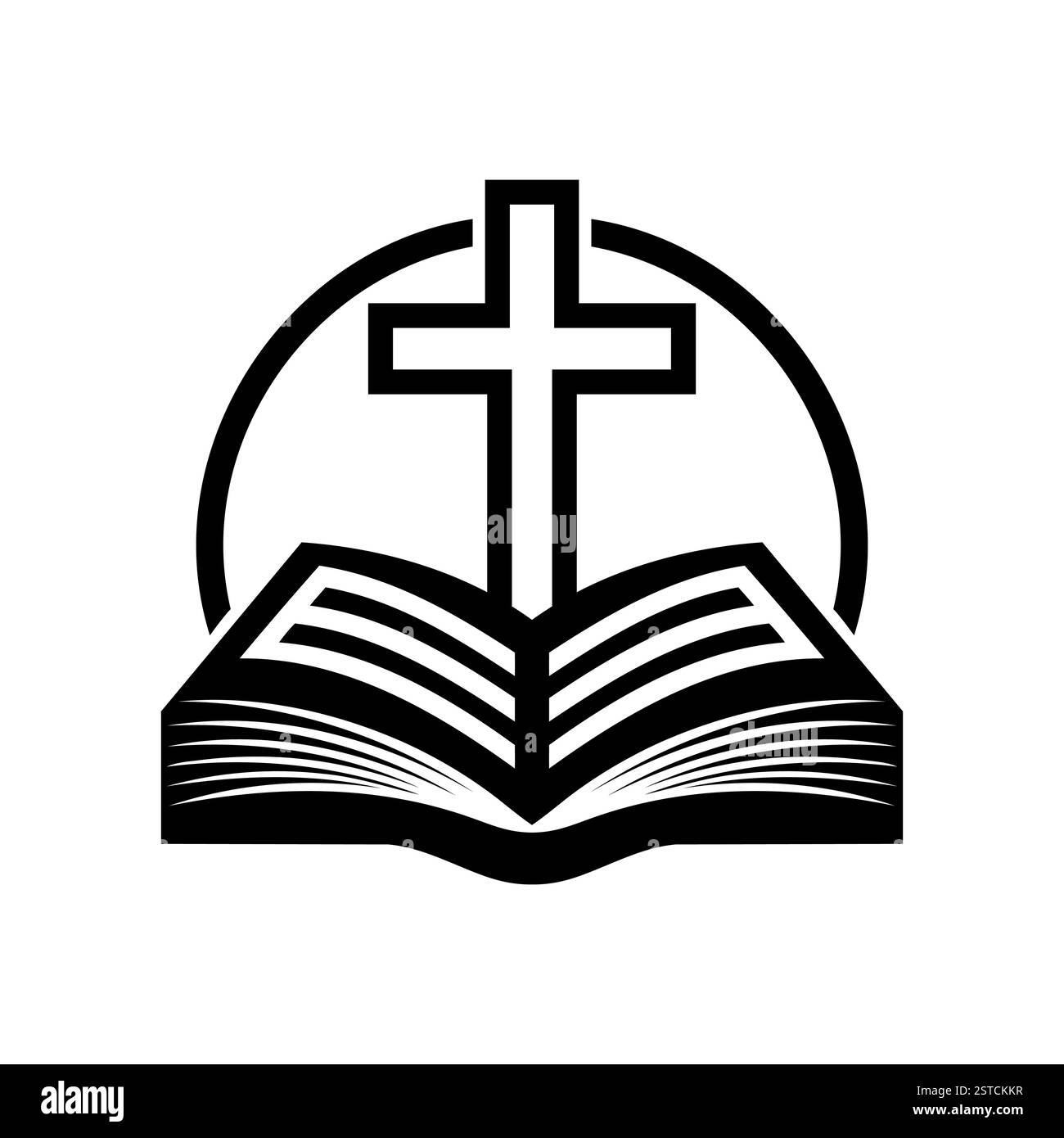 Priest open holy bible Black and White Stock Photos & Images - Alamy