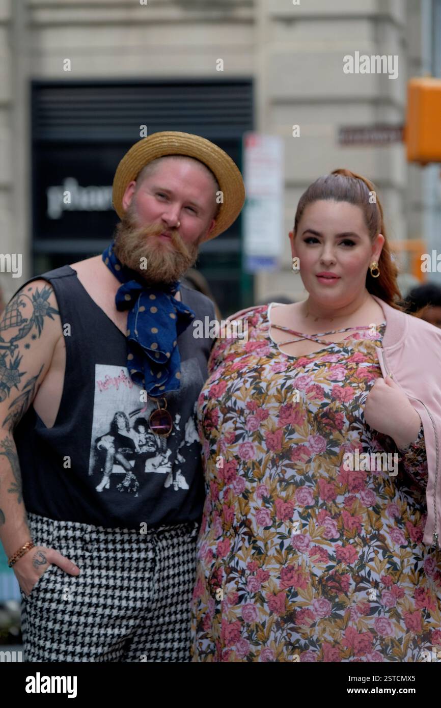 Tess Holliday and her husband Nick Holliday made an appearance at Build ...