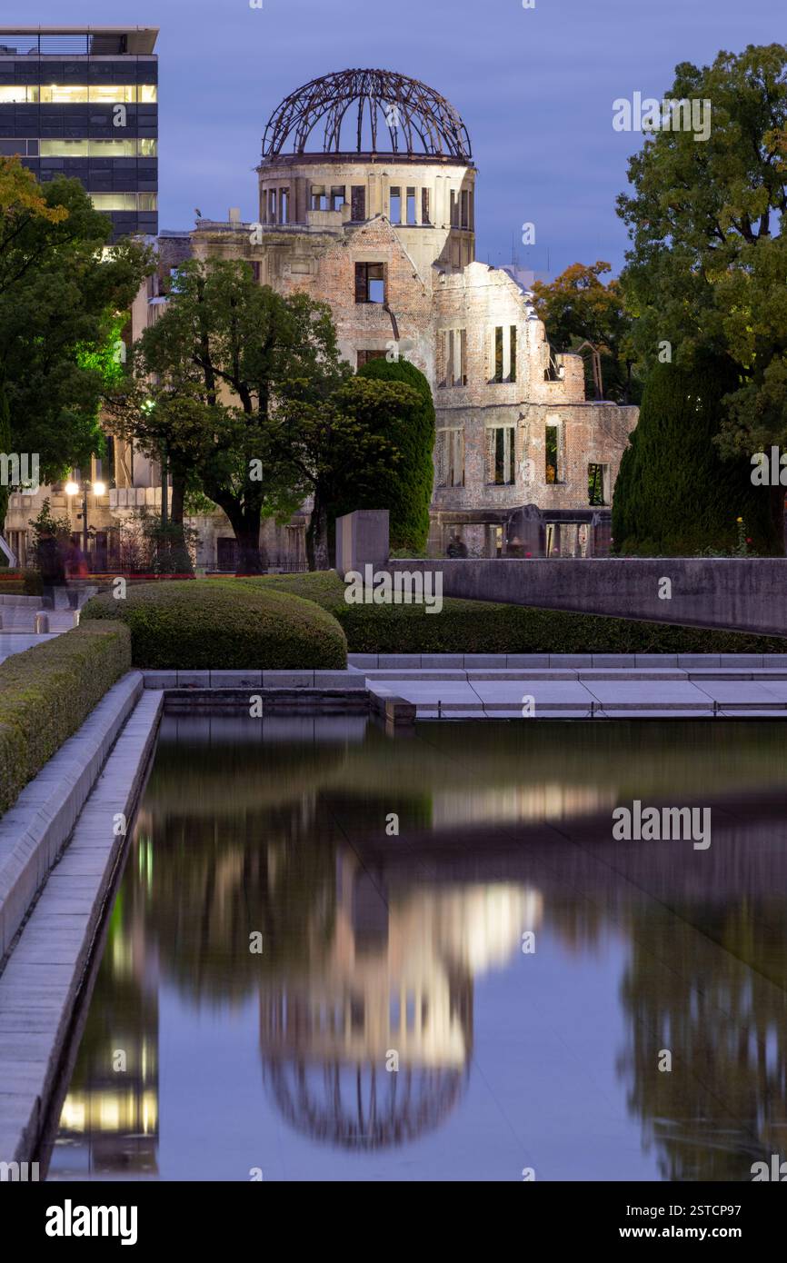 The Atomic Bomb Dome at Night, Hiroshima, Japan Stock Photo - Alamy