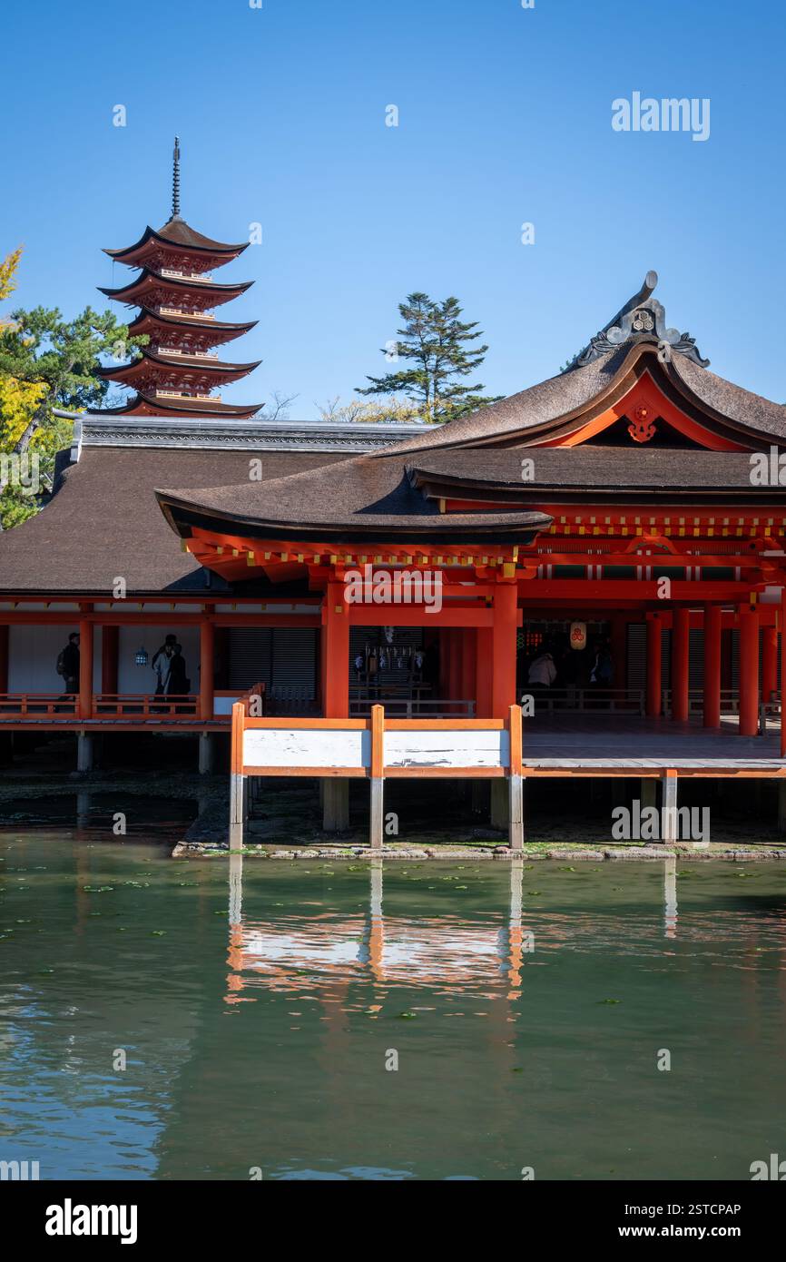 Itsukushima Shrine and the Five-storied Pagoda, Miyajima, Hiroshima ...