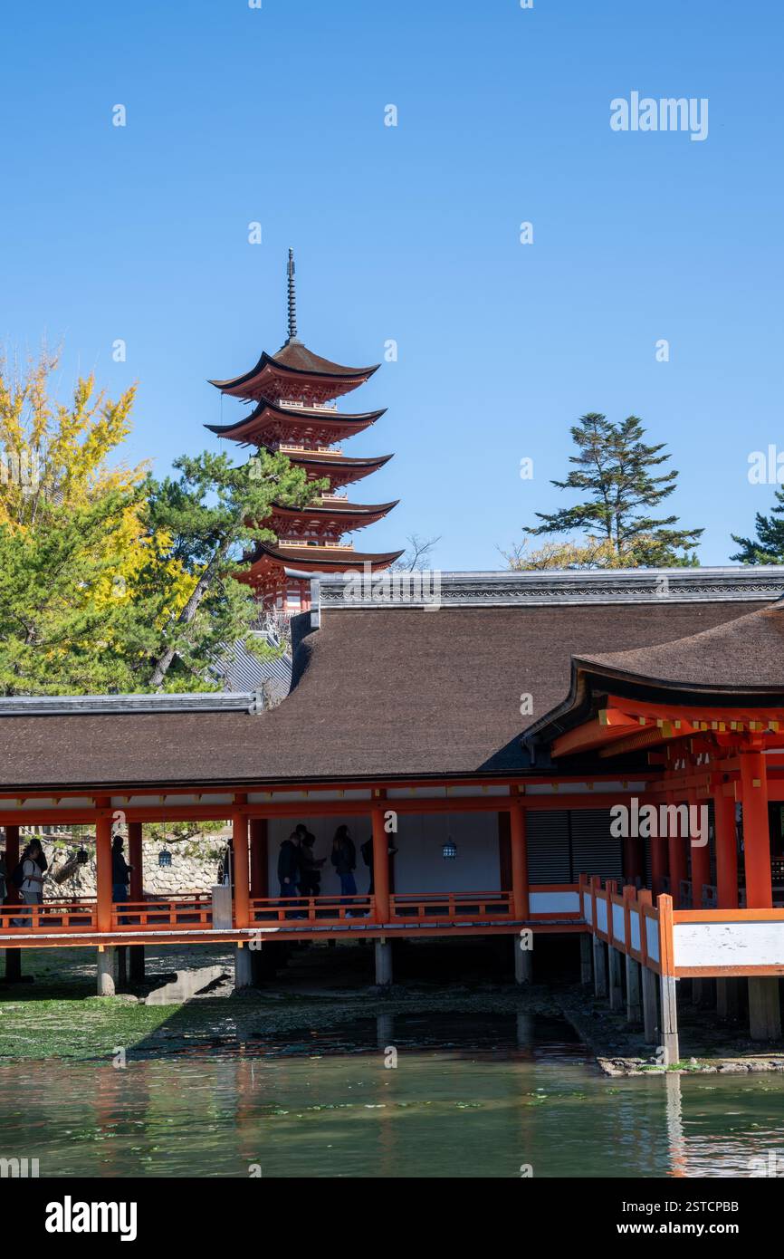 Itsukushima Shrine and the Five-storied Pagoda, Miyajima, Hiroshima ...