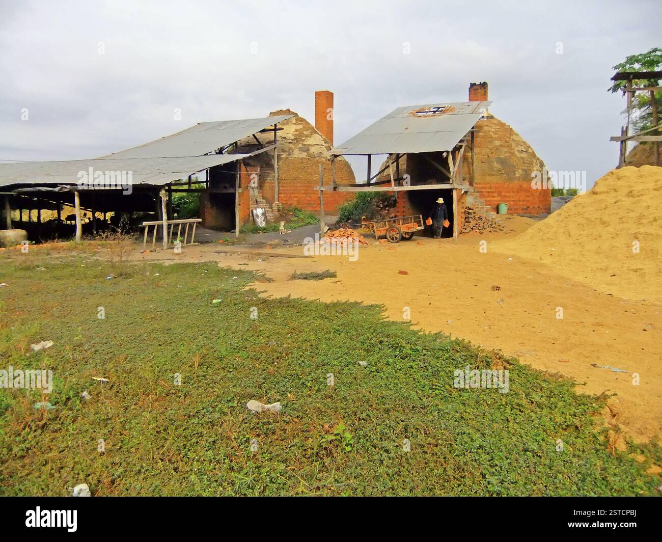 Local brick factory, Battambang, Cambodia Stock Photo - Alamy